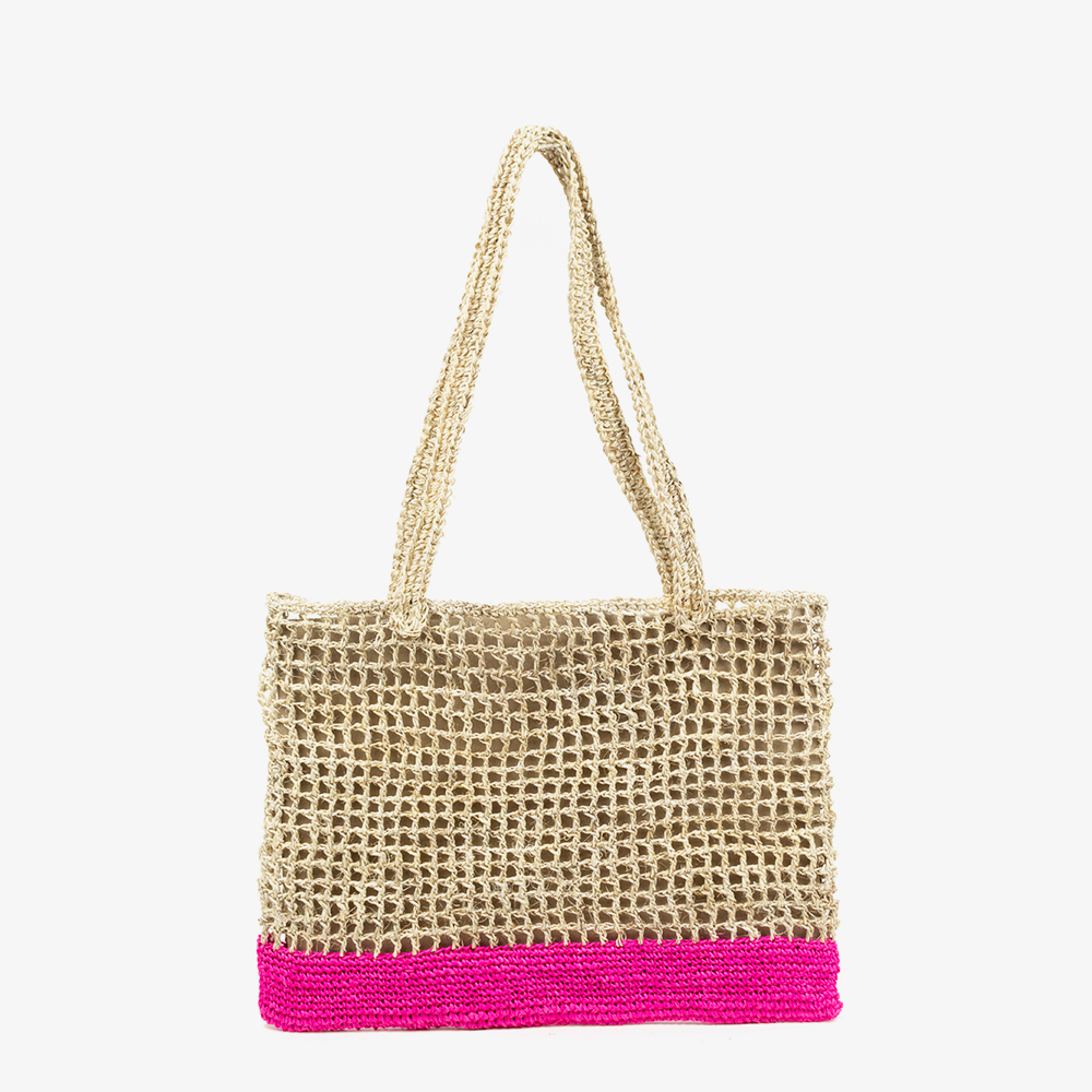 Fique Shopping Bag fuchsia - Denicheuse