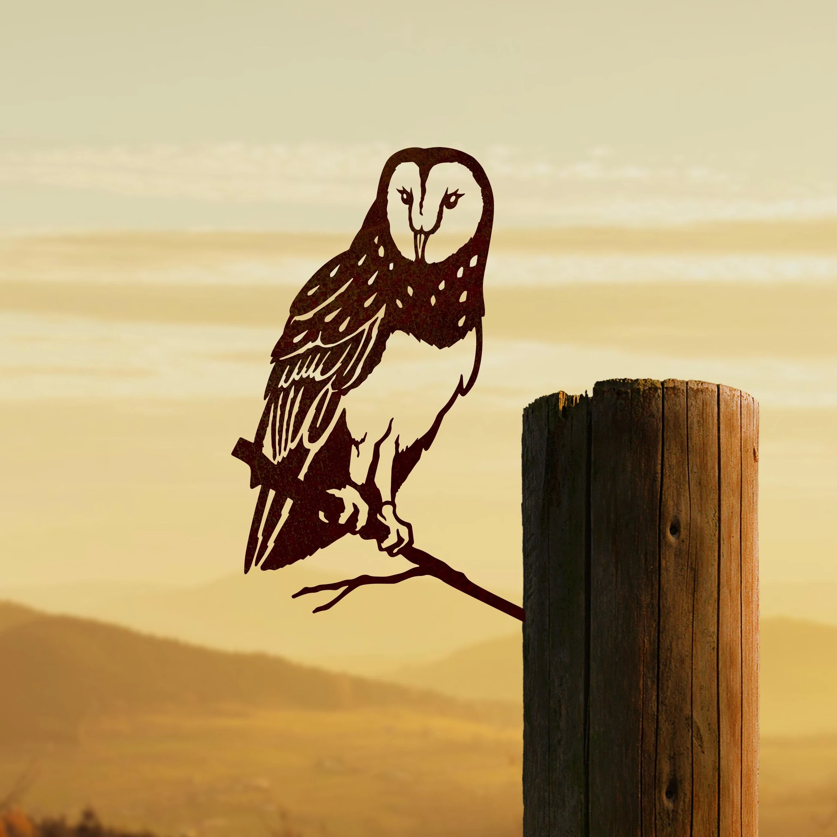 Metalbird Hibou effraie / Barn Owl - Denicheuse
