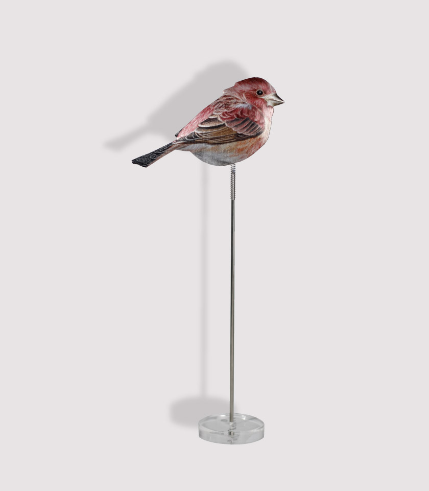 Purple Finch Rod Bird - Denicheuse