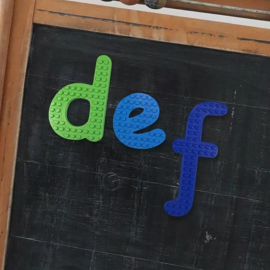 Lowercase Alphabet Set Compatible with LEGO® Bricks XL - Denicheuse