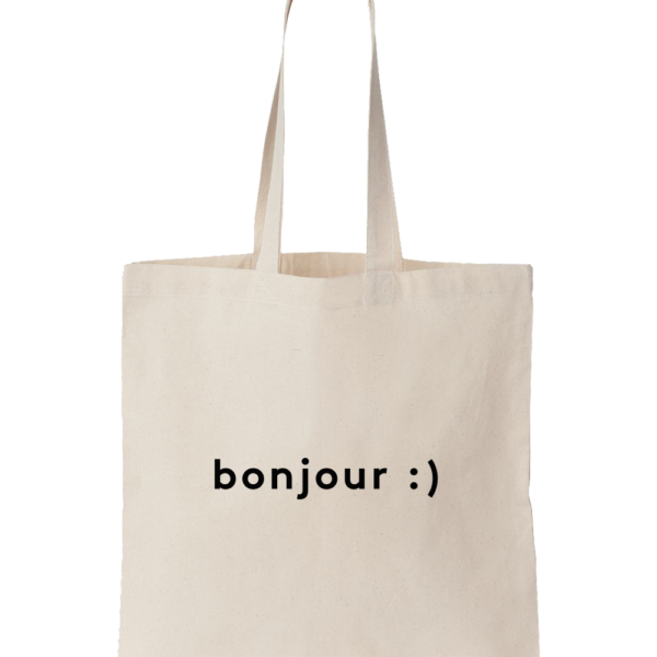 bonjour - tote bag - Denicheuse